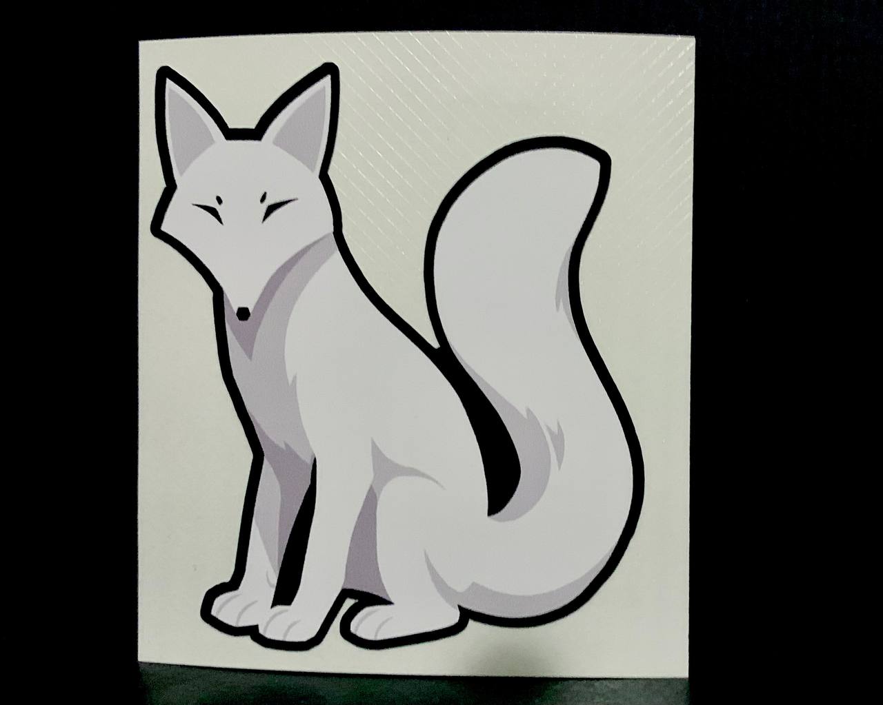 Vinyl Arctic White Fox Sticker – Spot Cats Print That!